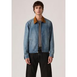 Levi's LEVI'S Herren Jeansjacke "CASTRO FULL ZIP"light it up t, Gr. M, unifarben, Denim/Jeans, Obermaterial: 100% Baumwolle, Jacken, mit Taschen