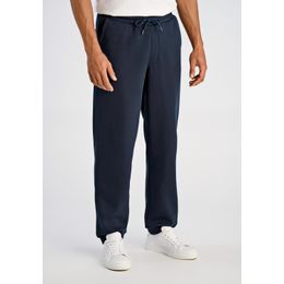 LINDBERGH Herren Jogginghose "Jogginghose Relaxed Fit", blau, Gr. S, meliert, Obermaterial: 60% Baumwolle, 40% Polyester, Hosen