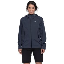 Sch&ouml;ffel SCH&Ouml;FFEL Damen Outdoorjacke "navy blazer", blau, Gr. 40, unifarben, Taft, Obermaterial: 100% Nylon, Jacken, f&uuml;r Trekking und Wandern, mit Kapuze,