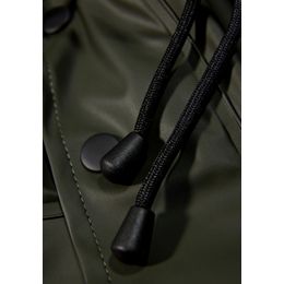 LINDBERGH Herren Regenjacke "Regenmantel Relaxed Fit", gr&uuml;n, Gr. S, unifarben, Obermaterial: 100% Polyurethan, Jacken