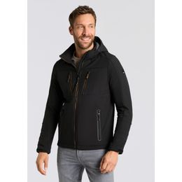 Killtec Herren Softshelljacke "KOW 79 MN SFTSHLL JCKT", schwarz, Gr. S, Obermaterial: 92% Polyester, 8% Elasthan, Jacken, wasserabweisend mit 10.000