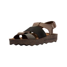 Asportuguesas Damen Riemchensandale "Asportuguesas Sandalen Lederimitat", Gr. 42sand, Lederimitat, Schuhe