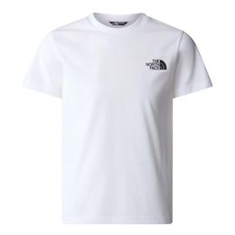 The North Face M&auml;dchen T-Shirt "TEEN SIMPLE DOME REGULAR SS TEE", wei&szlig;, Gr. L, unifarben, Jersey, Obermaterial: 60% Baumwolle, 40% Polyester, Shirts,