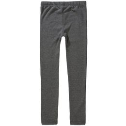 STACCATO M&auml;dchen Thermoleggings, grau, Basic, Gr. 152, unifarben, Oberstoff: 65% Polyester, 30% Baumwolle, 5% Elasthan., Hosen, Kinder