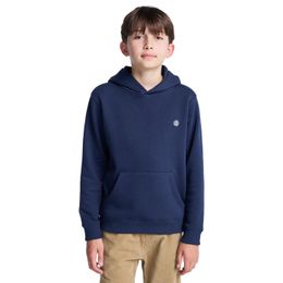 Element Jungen Hoodie "Icon Embroidery", blau, Gr. 12, Obermaterial: 55% Baumwolle, 25% Baumwolle, 20% Polyester., Sweatshirts