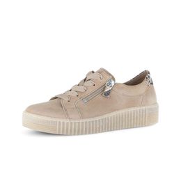 Gabor Damen Sneaker "Sneaker low", Gr. 41, beige, Schuhe
