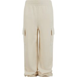 Urban Classics M&auml;dchen Cargohose "Urban Classics Girls Baggy Light Terry Sweat Pants"sandwei&szlig;, Gr. 158, unifarben, 60% Baumwolle, 40% Polyester, Hosen