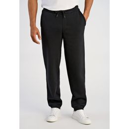 LINDBERGH Herren Jogginghose "Jogginghose Relaxed Fit", schwarz, Gr. M, meliert, Obermaterial: 60% Baumwolle, 40% Polyester, Hosen