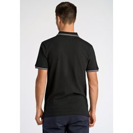 LINDBERGH Herren Poloshirt "Poloshirt Relaxed Fit", schwarz, Gr. XXL, unifarben, Obermaterial: 100% Baumwolle, Shirts