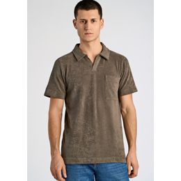 LINDBERGH Herren Poloshirt "Poloshirt Relaxed Fit", grau, Gr. L, unifarben, Obermaterial: 80% Baumwolle, 20% Polyester, Shirts