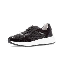 Gabor Damen Sneaker "Sneaker low", Gr. 37,5, schwarz-wei&szlig;, Schuhe