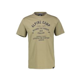 Lerros Herren T-Shirt "T-Shirt mit Outdoorprint in Gro&szlig;en Gr&ouml;&szlig;en", beige, Gr. 6XL, 100% Baumwolle, Shirts