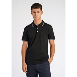 LINDBERGH Herren Poloshirt "Poloshirt Relaxed Fit", schwarz, Gr. XL, unifarben, Obermaterial: 100% Baumwolle, Shirts