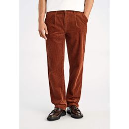 Junk De Luxe Herren Cordhose "Cordhose Relaxed Fit"dk copper, Gr. M, unifarben, Obermaterial: 100% Baumwolle, Hosen