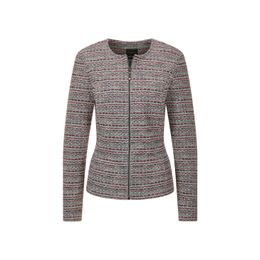 GOLDNER Damen Jackenblazer "Kurzgr&ouml;&szlig;e Jerseyblazer mit Glanzakzenten", bunt, Gr. 22, Obermaterial: 48% Baumwolle CO. 39% Polyester PES. 12% Polyacryl