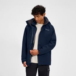 Berghaus Herren 3-in-1-Funktionsjacke "HILLWALKER 2.0 GEMINI 3IN1 JACKET", blau, Gr. M, Obermaterial: 100% Polyester, Jacken, mit wasserdichter