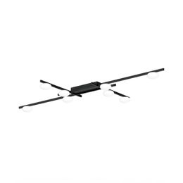 Wever & Ducr&eacute; Perlez Grid 1.0 Ceiling Black Matt/White Opal Glass 2700K Phase