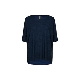 soyaconcept Damen Strickpullover "Soya Concept Sweater SC"96910 navy melange, Gr. L, Obermaterial: 74% Viskose, 21% Polyester, 5% Elasthan, Pullover