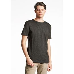 LINDBERGH Herren Kurzarmshirt "T-Shirt (Kurzarm) Relaxed Fit", schwarz, Gr. M, Obermaterial: 60% Baumwolle, 40% Polyester, Shirts