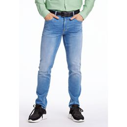 LINDBERGH Herren 5-Pocket-Jeans "Jeans Tapered Fit", blau, Gr. 36, unifarben, Obermaterial: 93% Baumwolle, 5% Polyester, 2% Elasthan, Jeans