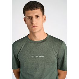LINDBERGH Herren Kurzarmshirt "T-Shirt (Kurzarm) Relaxed Fit", gr&uuml;n, Gr. S, Obermaterial: 90% Polyester, 10% Elasthan, Shirts