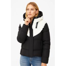 LPO Damen Winterjacke "Patricia", schwarz-wei&szlig;, Gr. 36, Web, 100% Polyester, Jacken, auch in Gro&szlig;en Gr&ouml;&szlig;en