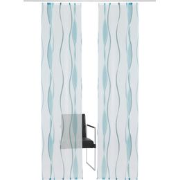 Schiebegardine OTTO HOME, B:57cm H:265cm, wei&szlig;, Polyester, Polyester, Wohnzimmer, Gardinen, "Dimona", 2-er Set, Fertiggardine, mit