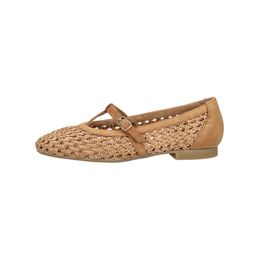Paul Green Damen Riemchenballerina "Paul Green Ballerinas Nubukleder/Textil", Gr. 38braun, Nubukleder, Textil, Schuhe