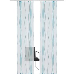 Schiebegardine OTTO HOME, B:57cm H:175cm, wei&szlig;, Polyester, Polyester, Wohnzimmer, Gardinen, "Dimona", 2-er Set, Fertiggardine, mit