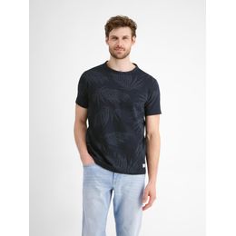 Lerros Herren T-Shirt "Jacquard T-Shirt f&uuml;r Herren", blau, Gr. S, 80% Baumwolle, 20% Polyester, Shirts
