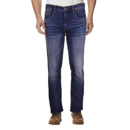 Herren 5-Pocket-Jeans "Portland Denim Slim Straight Stretch Jeans", blau, Gr. 38, HERO by John Medoox, Denim/Jeans, 89% Baumwolle, 10% Polyester, 1%