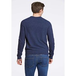 Junk De Luxe Herren Strickpullover "Strickpullover Relaxed Fit", blau, Gr. XL, Obermaterial: 80% Wolle, 20% Polyamid, Pullover