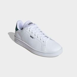 Herren Sneaker "COURT", adidas Sportswear, Gr. 45, wei&szlig;, Synthetik, Schuhe, inspiriert vom Design des adidas stan smith
