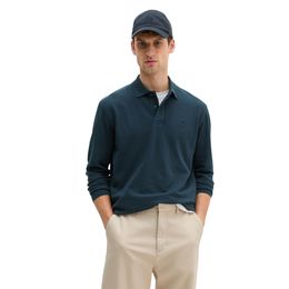 Marc O'Polo MARC O'POLO Herren Langarm-Poloshirtschwarz navy, Gr. XL, Piqu&eacute;, Obermaterial: 95% Baumwolle, 5% Elasthan, Shirts, Piqu&eacute; regular fit aus