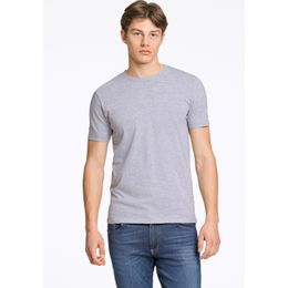 Junk De Luxe Herren Kurzarmshirt "T-Shirt (Kurzarm) Relaxed Fit", grau, Gr. XL, unifarben, Obermaterial: 100% Baumwolle, Shirts