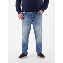 Lerros Herren 5-Pocket-Jeans "Baxter Jeans in GROSSEN GR&Ouml;SSEN"mid blau used wash, Gr. 48, 99% Baumwolle, 1% Elasthan, Jeans