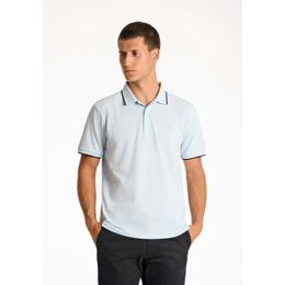 LINDBERGH Herren Poloshirt "Poloshirt Relaxed Fit", blau, Gr. XXL, unifarben, Obermaterial: 100% Baumwolle, Shirts