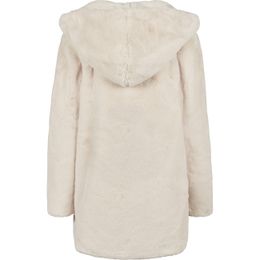 Urban Classics Damen Parka "Urban Classics Damen Ladies Hooded Teddy Coat"sanftes wei&szlig;, Gr. S, unifarben, 100% Polyester, Jacken