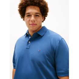 Tommy Hilfiger Big & Tall Herren Poloshirt "1985 - REGULAR"aegean sea, Gr. XXL, TOMMY HILFIGER BIG & TALL, unifarben, Jersey, Obermaterial: 96% Baumwolle, 4% Elasthan, Shirts,