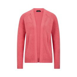 GOLDNER Damen Strickjacke "Strickjacke mit Strickbandblende", rot, Gr. 54, Obermaterial: 57% Polyacryl PAN. 26% Polyester PES. 17% Baumwolle CO.,