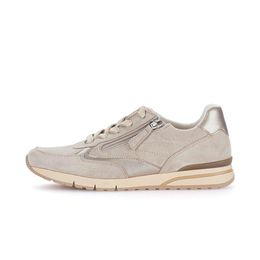 Gabor Damen Sneaker "Sneaker low", Gr. 41, beige, Schuhe
