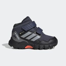 adidas terrex Kinder Wanderschuh "SKYCHASER MID GORE-TEX KIDS", Gr. 22shadow navy, grau three, semi impact orange, Synthetik, Textil, Schuhe,