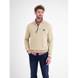 Lerros Herren Strickpullover "Herren-Stricktroyer"tender beige melange, Gr. XL, 100% Baumwolle, Pullover