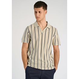 LINDBERGH Herren Poloshirt "Poloshirt Slim Fit"sand, Gr. M, gestreift, Obermaterial: 100% Baumwolle, Shirts