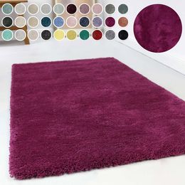 Hochflor-Teppich Esprit, B:160cm H:25mm L:230cm, lila, Kunstfaser, Teppiche, "Relaxx ESP-4150", Wohnzimmer, sehr gro&szlig;e Farbauswahl, weicher dichter