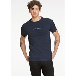 LINDBERGH Herren Kurzarmshirt "T-Shirt (Kurzarm) Relaxed Fit", blau, Gr. XXL, unifarben, Obermaterial: 100% Baumwolle, Shirts