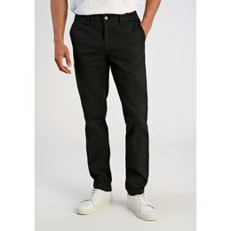 LINDBERGH Herren Chinos "Chinos Relaxed Loose Fit", schwarz, Gr. M, unifarben, Obermaterial: 98% Baumwolle, 2% Elasthan, Hosen