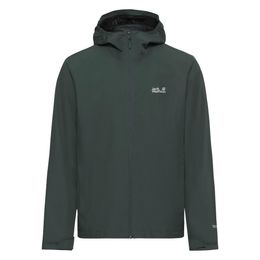 Jack Wolfskin Herren Regenjacke "OUTROVERT 2L JKT M"sago palm, Gr. XL, Obermaterial: 100% Polyester. Futter: 100% Polyester, Jacken, Wasserdicht,