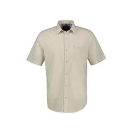 Lerros Herren Kurzarmhemd "Halbarmhemd in Gro&szlig;en Gr&ouml;&szlig;en", wei&szlig;, Gr. XXXL, 80% Baumwolle, 20% Leinen, Hemden