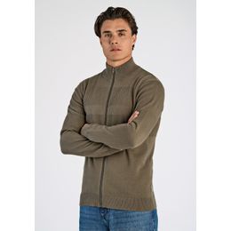 LINDBERGH Herren Cardigan "Cardigan Relaxed Fit", gr&uuml;n, Gr. M, Obermaterial: 100% Baumwolle, Strickjacken